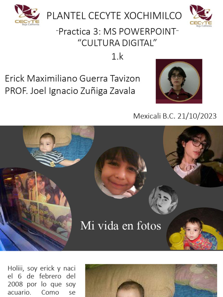 Mi Vida en Fotos: Un Viaje Personal | PDF