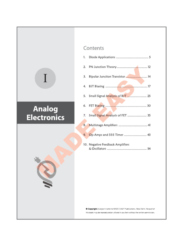 Analog Electronics WB Notes | PDF