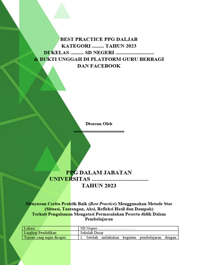 LK 3.1 Menyusun Best Practices | PDF