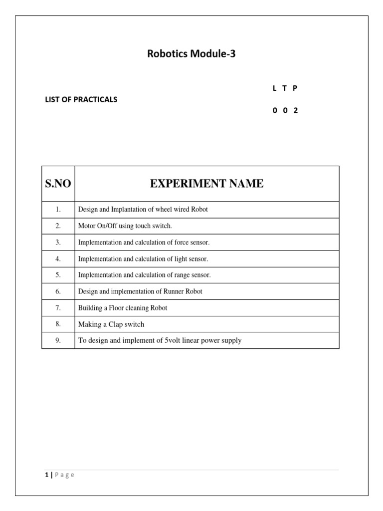 Robotics Module 3 Print Pdf Rectifier Capacitor 0334