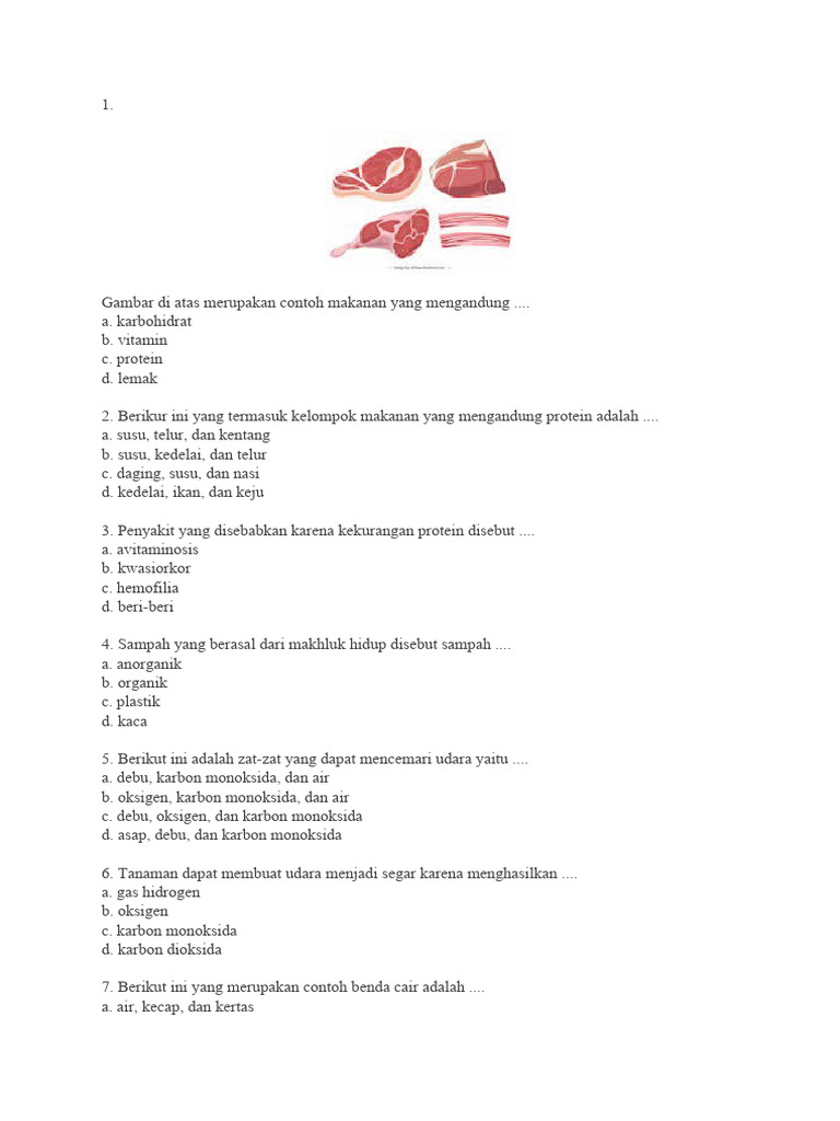 Contoh Soal IPA Kelas 3 | PDF