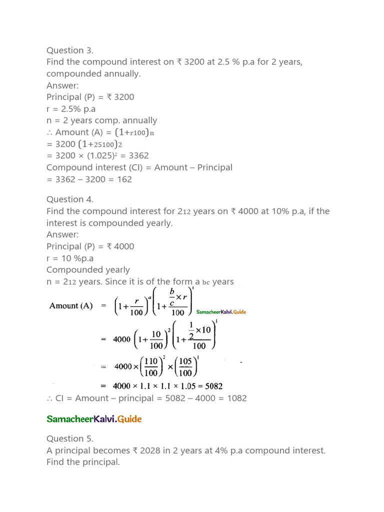8 TH | PDF | Compound Interest | Interest