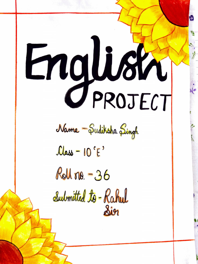 Class 10 E Eng Project | PDF