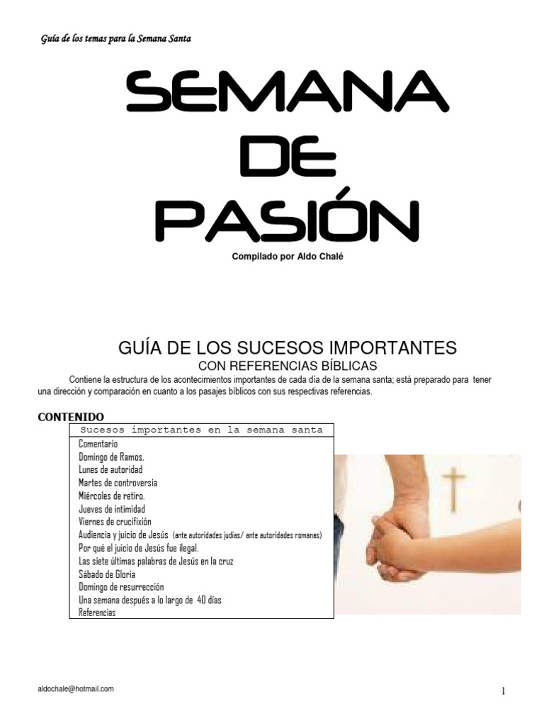 Guia de Temas para Semana Santa | PDF | Evangelio de Mateo | Jesús