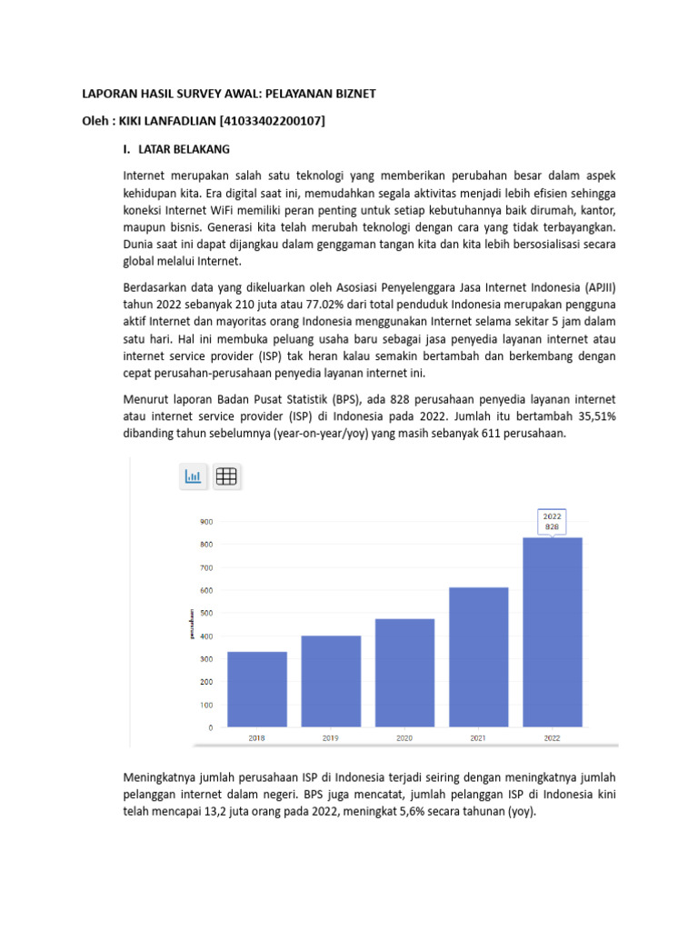 Pelayanan Biznet | PDF