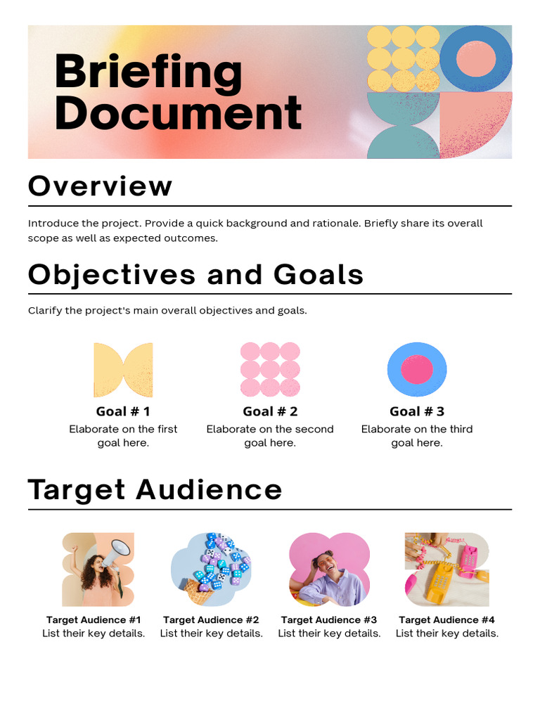 Bright Modern Abstract Simple Briefing Document | PDF | Finance & Money ...