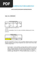 Rumus Reliabilitas Alpha Cronbach | PDF