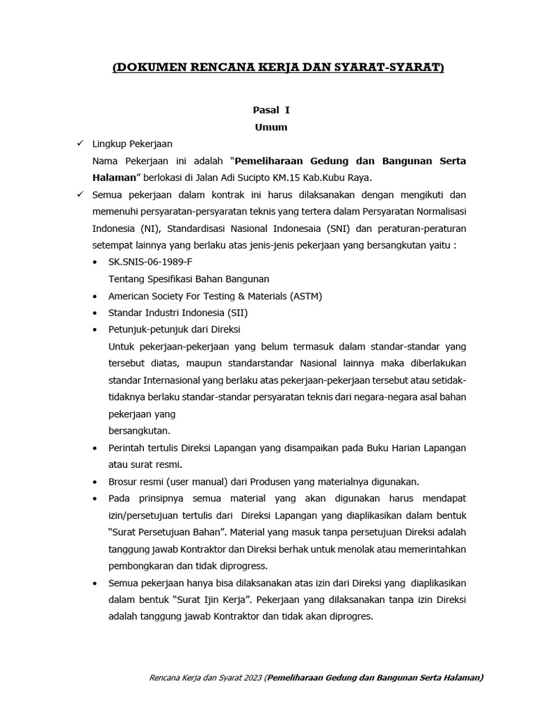 RKS 2023 Fiks | PDF | Teknologi & Rekayasa