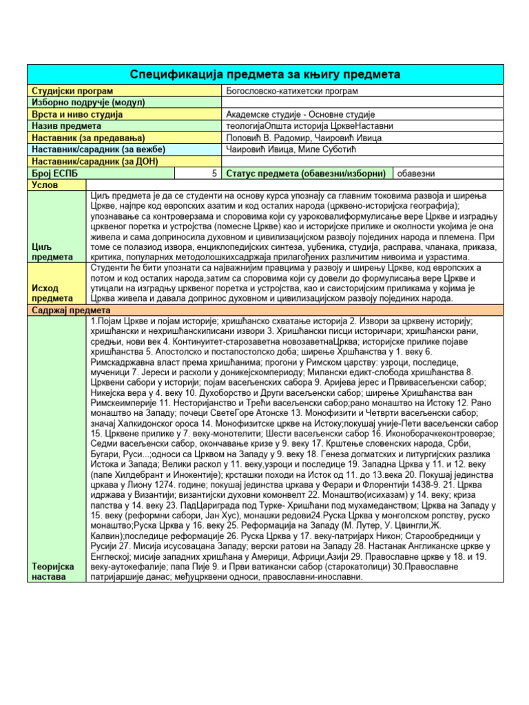 Opsta Istorija Crkve-BK | PDF Opsta Istorija Crkve-BK | PDF