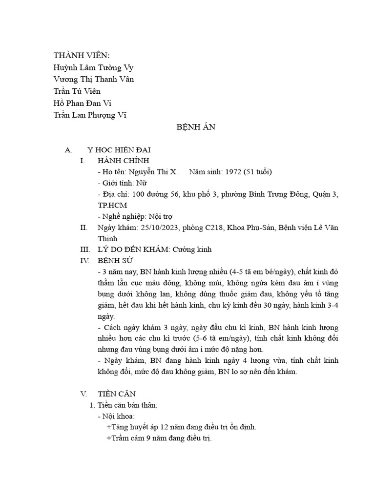 BA PHỤ SẢN YHCT RỐI LOẠN KINH NGUYỆT | PDF