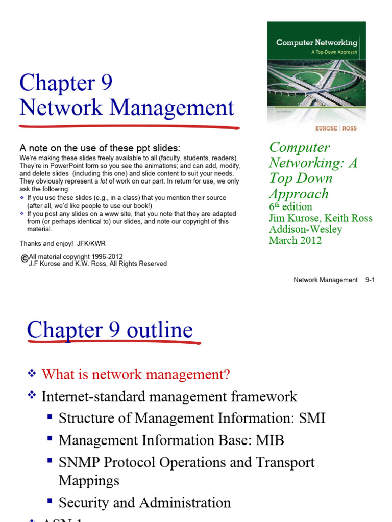 Chapter9 Network Management Updated | PDF | Computing | Computer Networking