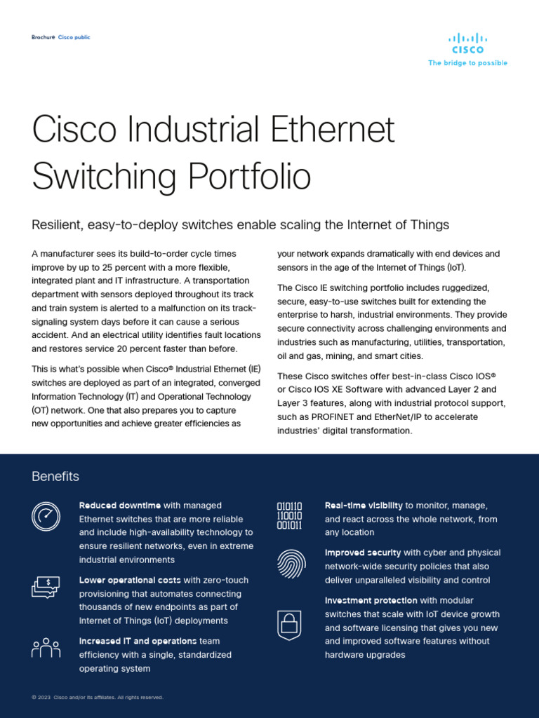 Cisco Iot Ethernet Switching Portfolio | PDF | Network Switch ...