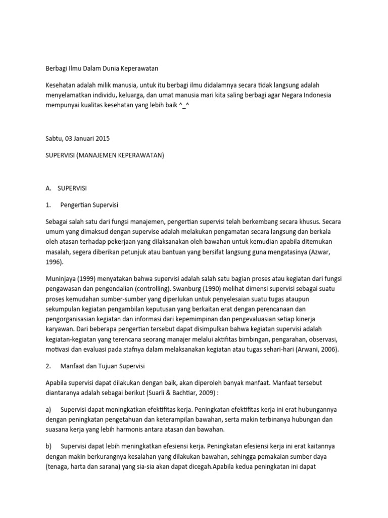 Supervisi Klinis | PDF | Karier & Perkembangan | Bisnis