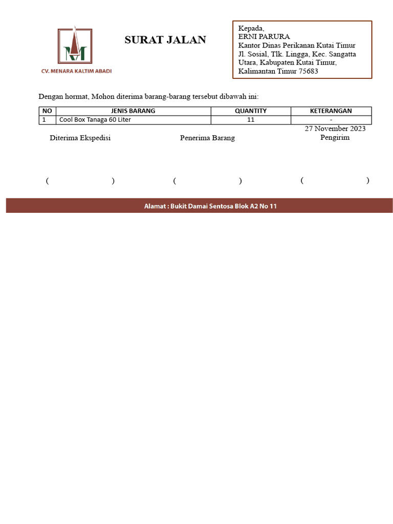 Surat Jalan | PDF