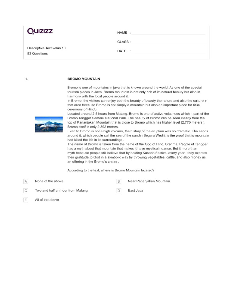 Task Descriptive Text | PDF