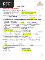 NGSA Practice Test Science Paper 1 - 29th March, 2025 | PDF | Blood | Foods