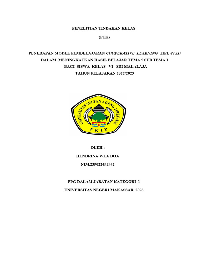 PTK - Ukin Emerensiana Sole | PDF