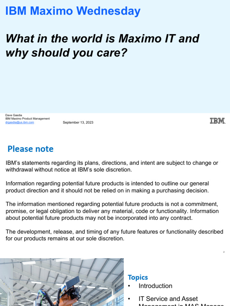 What in The World Is Maximo IT.v2-72 - Read-Only | PDF | Internet Of ...