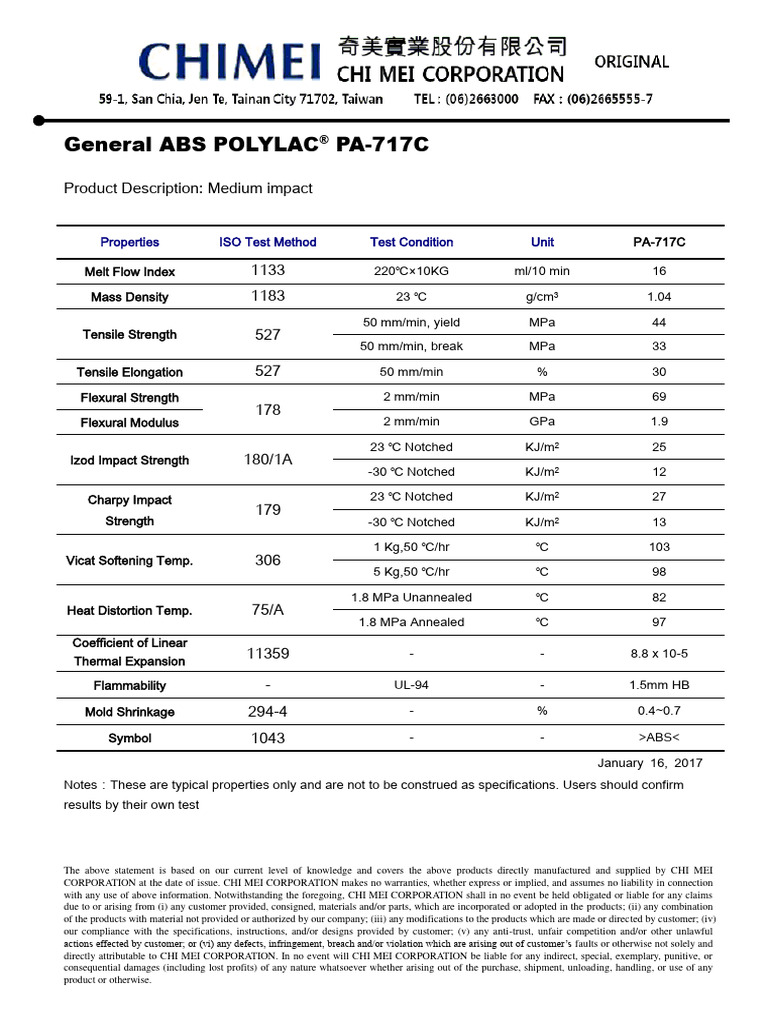 PA717C | PDF | Pascal (Unit) | Building Materials