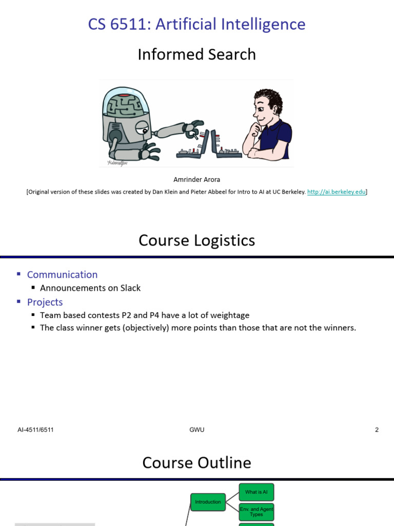 AI T3 Informed Search | PDF | Artificial Intelligence | Intelligence (AI) & Semantics