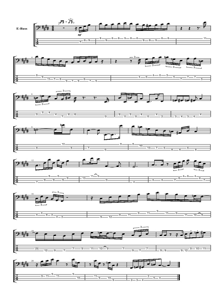Pino Palladino - What's Wrong With You (Bass Solo) | PDF Pino Palladino - What's Wrong With You (Bass Solo) | PDF