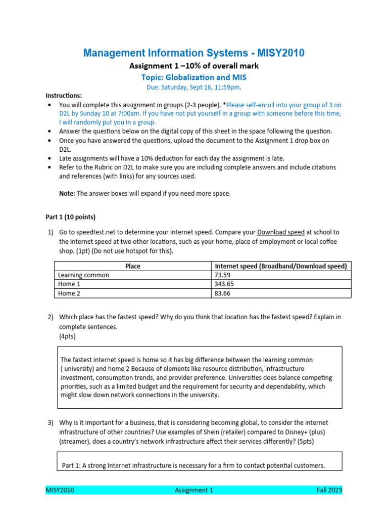 Assignment 1 - Globalization Misy | PDF | Http Cookie | Internet