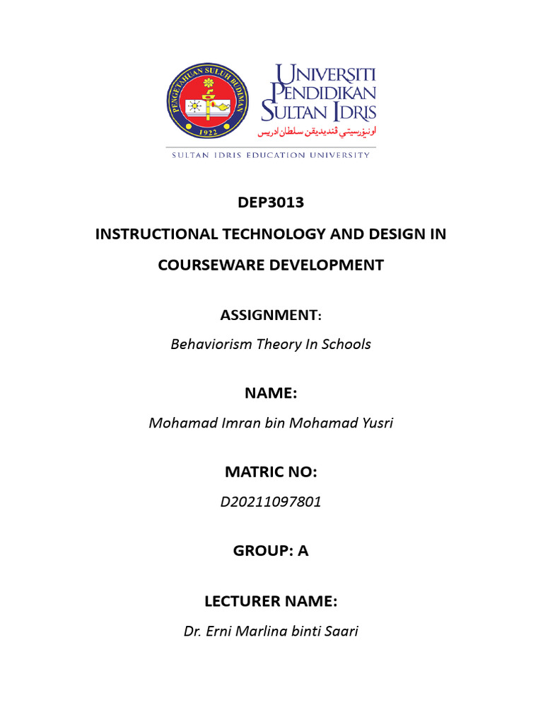 Behaviorism in Education Strategies | PDF | Behaviorism | Teachers
