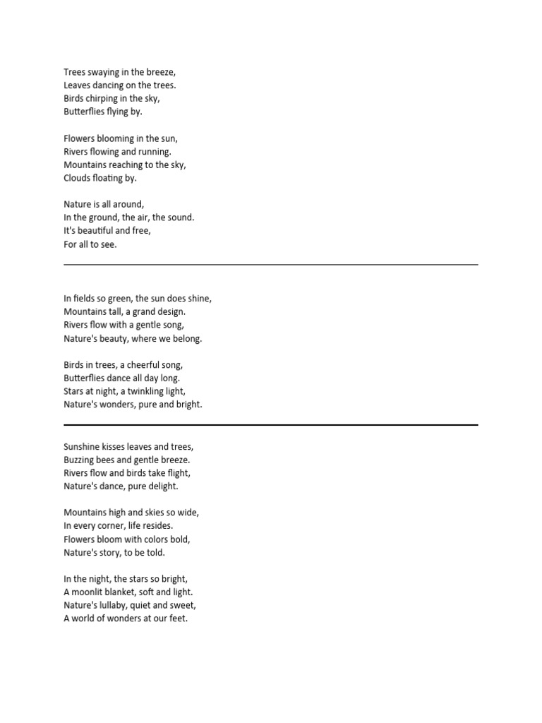 Sample Poem | PDF