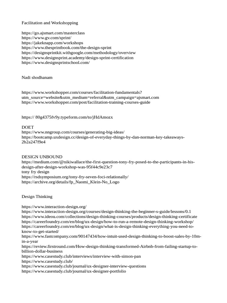 Health Design Thinking Links | PDF