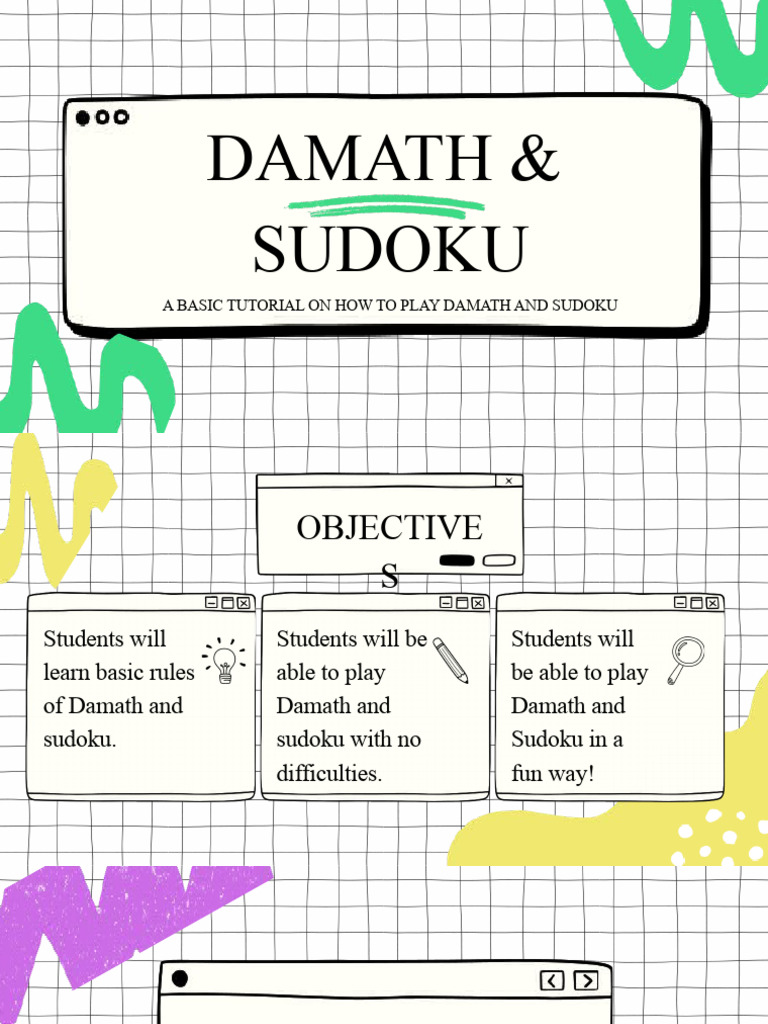 Sudoku and Damath Tutorial Guide | PDF | Numbers | Arithmetic