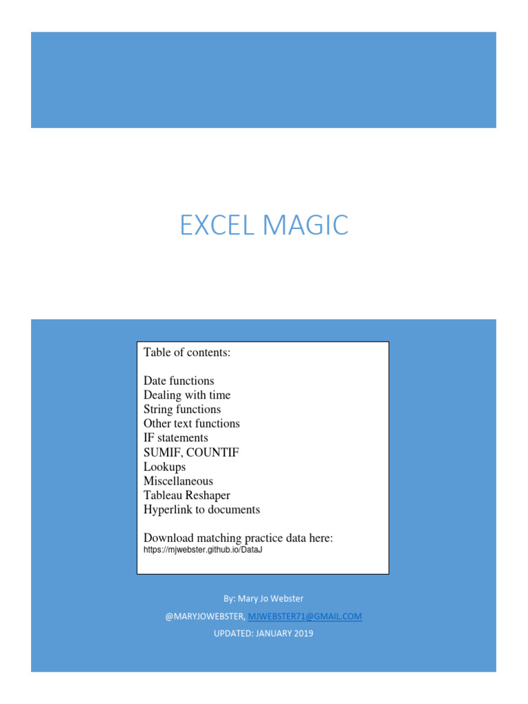 R - Excel Magic | PDF | Microsoft Excel | Database Index
