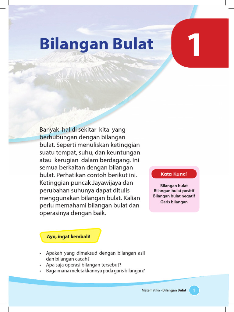 Memahami Bilangan Bulat dan Negatif | PDF