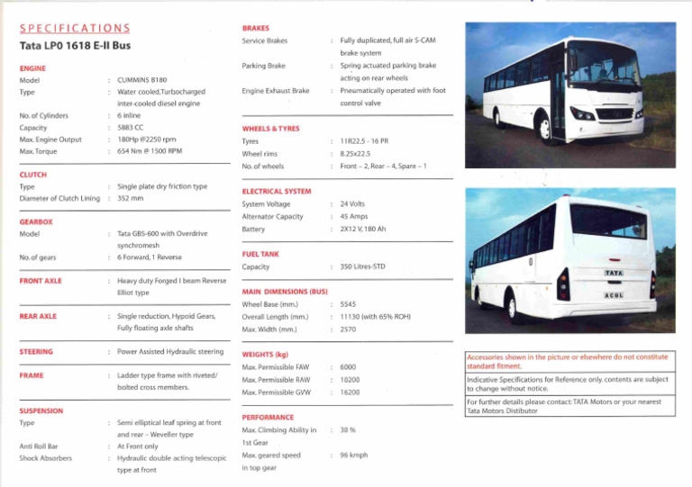 LPO 1618 66 Seater BUS E2 | PDF