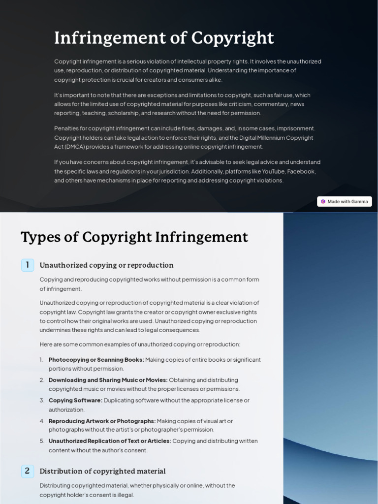 Understanding Copyright Infringement | PDF | Copyright Infringement ...