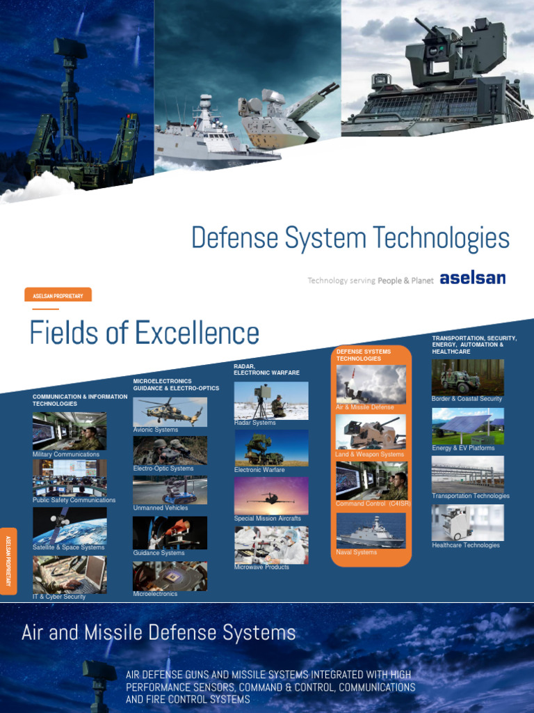 ASELSAN - Defence System Technologies | PDF | Anti Aircraft Warfare | Military Science