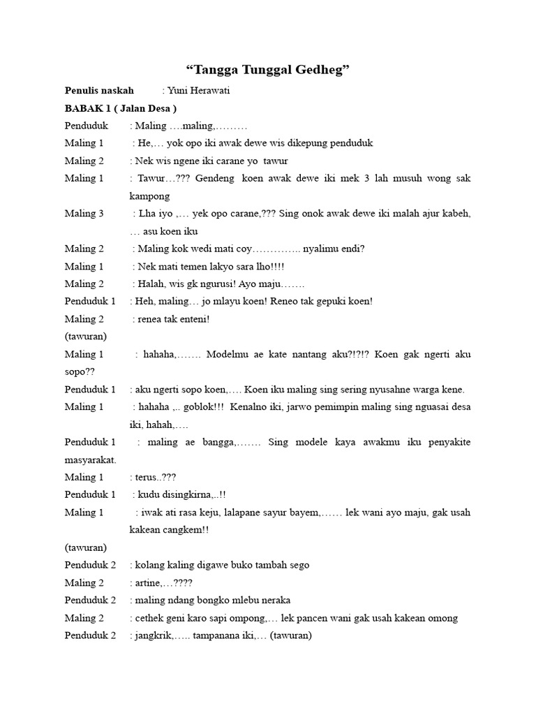 Tangga Tunggal Gedheg | PDF | Griya & Taman