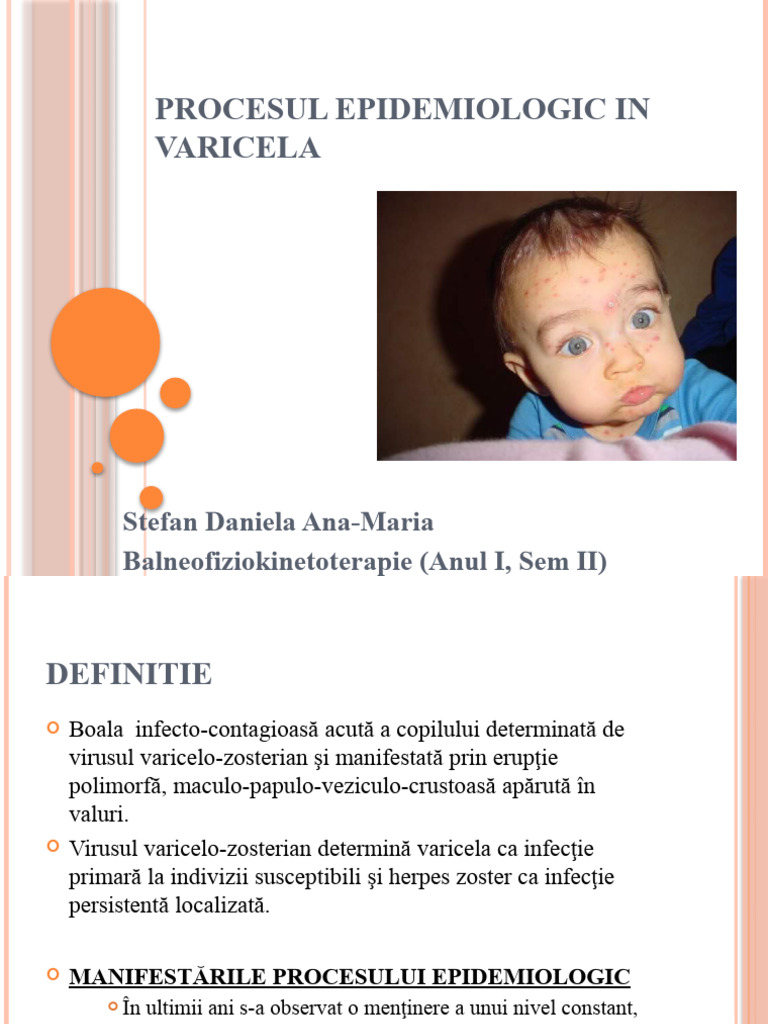 Procesul Epidemiologic in Varicela | PDF
