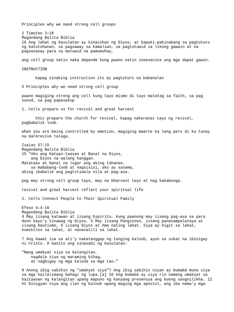 Principles Why We Need Strong Cell | PDF