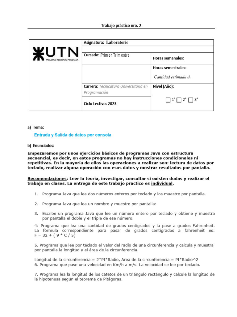 Ejercicios Java: Entrada y Salida | PDF | Raíz cuadrada | Matemática ...