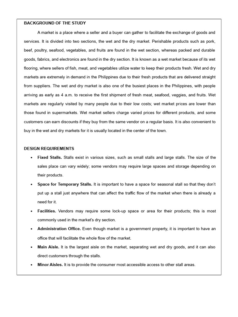 Wet and Dry Markets in the Philippines | PDF | Supermarket | Market ...