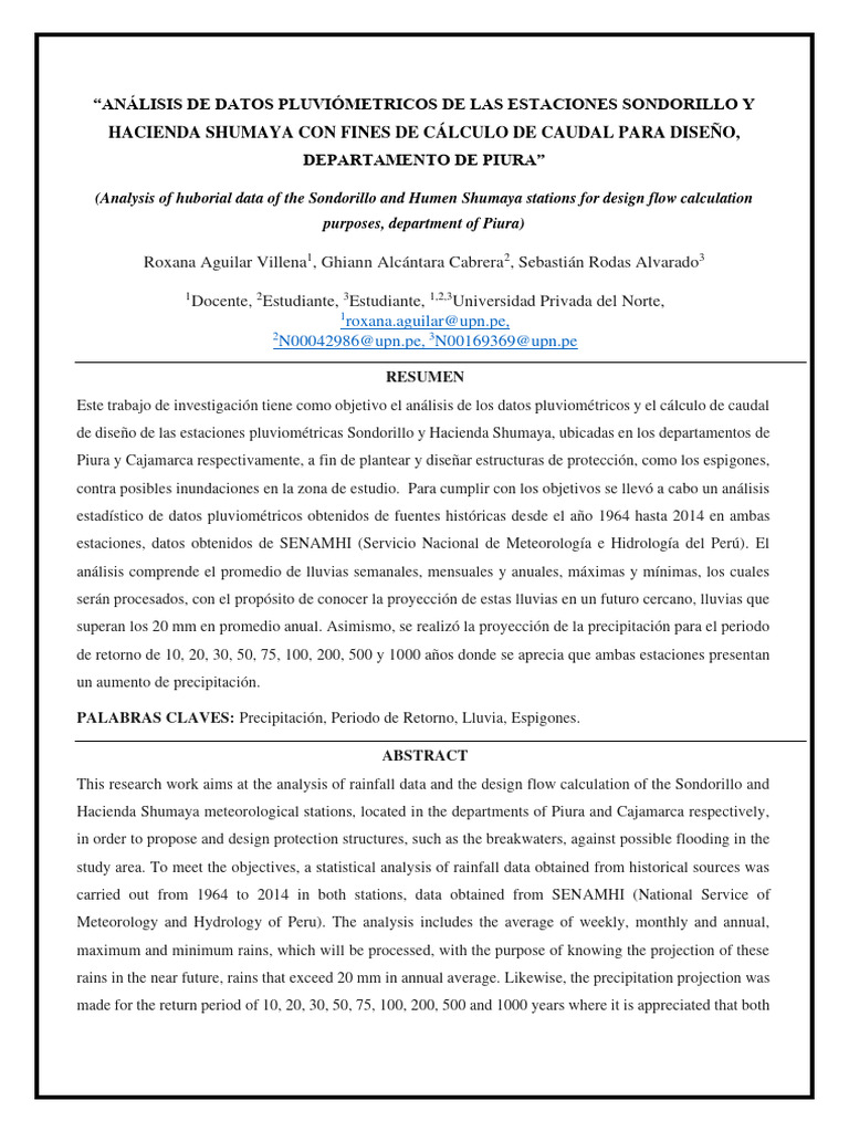 Paper Ejemplo 2 - Xid-70916230 - 1 | Descargar gratis PDF | Precipitación | Física Aplicada e ...