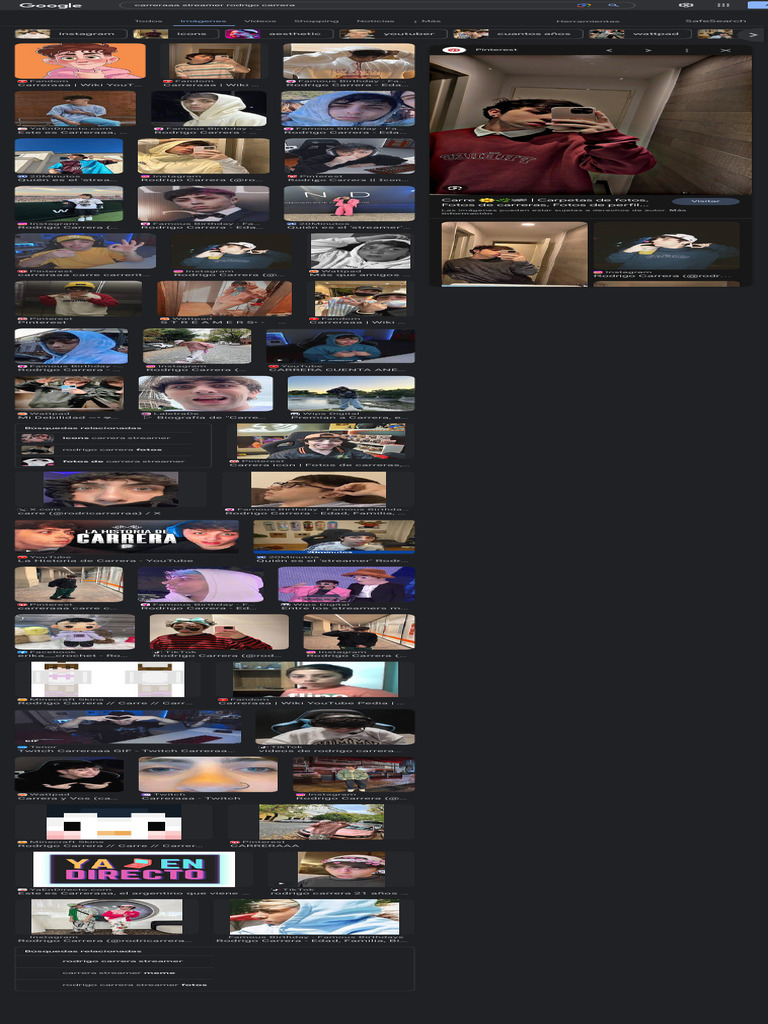 Carreraaa Streamer Rodrigo Carrera - Búsqueda de Google | PDF ...