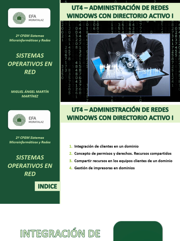 Administracion de Redes Windows Con Directorio Activo I | PDF ...