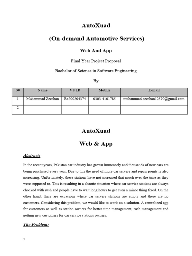 Saad and Zohaib FYP | PDF | Mobile App | Web Application