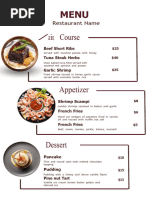 Food Tasting Sheet | PDF