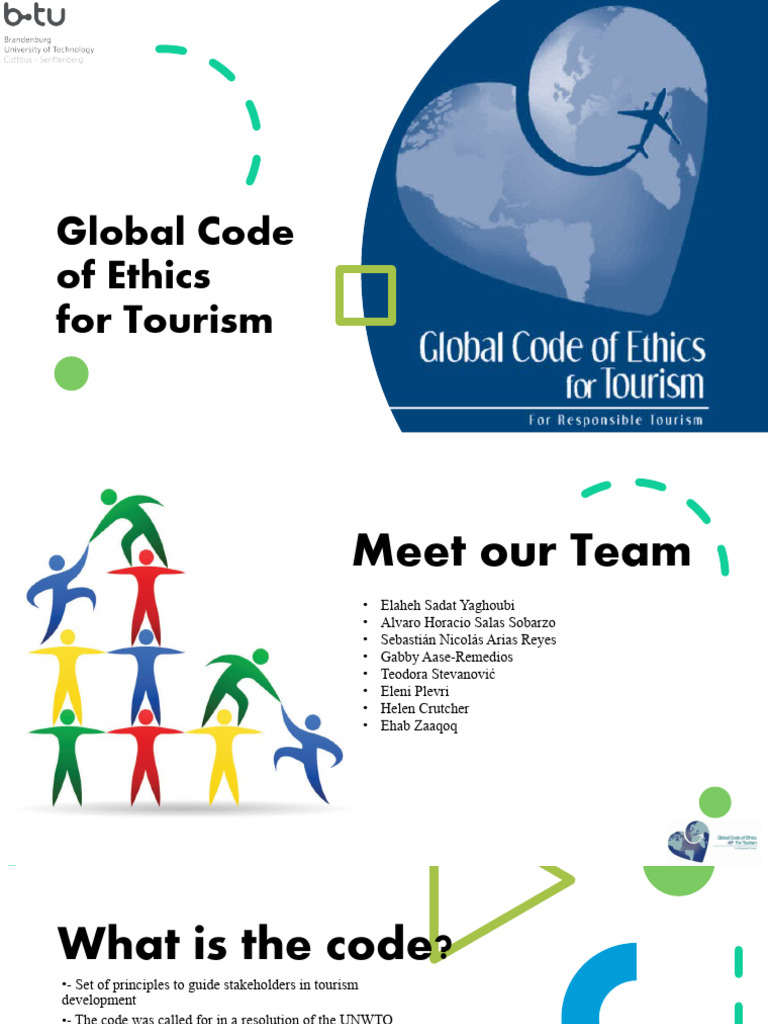 Global Code of Ethics in Tourism. | PDF | Tourism