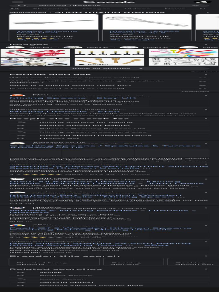 Mixing Utensils - Google Search | PDF | Kitchen Utensil | Spoon