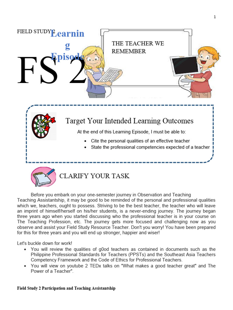 FS2 Module 1 | PDF | Action Research | Teachers