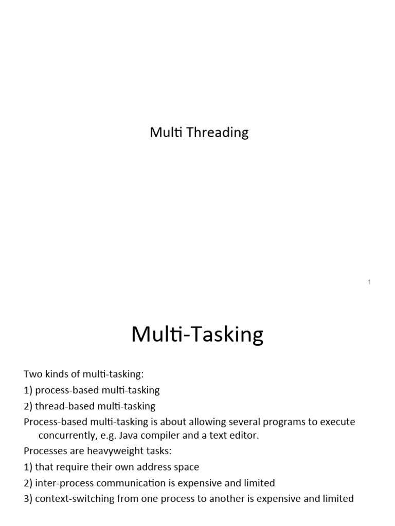Lec 11 - Multi Threading | PDF | Method (Computer Programming ... Lec 11 - Multi Threading | PDF | Method (Computer Programming ...