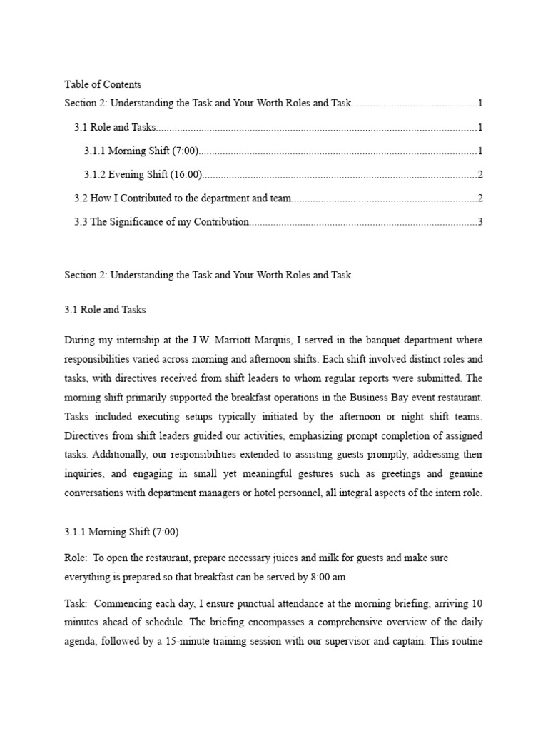 Role and Task | PDF | Customer Satisfaction | Business